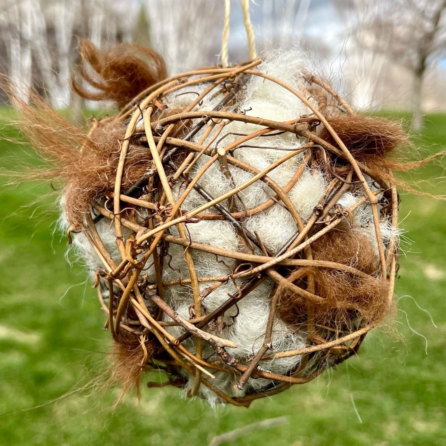 Alpaca Bird Nesting Balls | Monsalvat Farm | Shop Mark Addison
